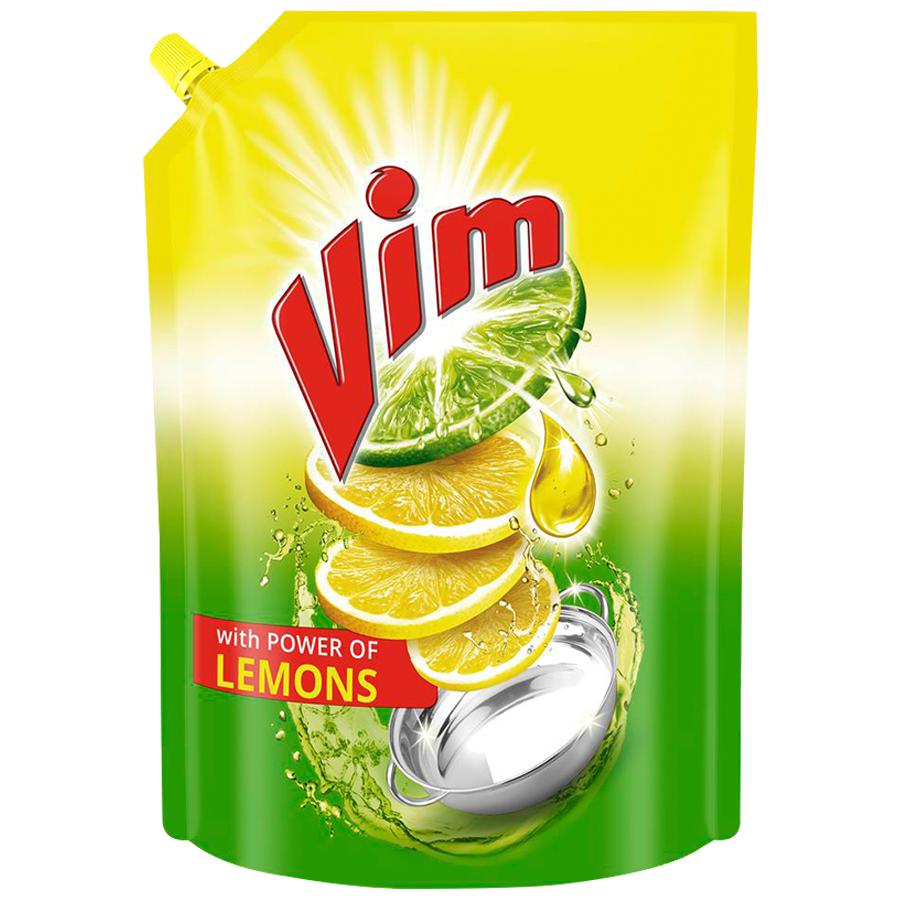 Dgroce.com - Vim Dishwash Liquid Gel Lemon Refill Pouch - 140 ml